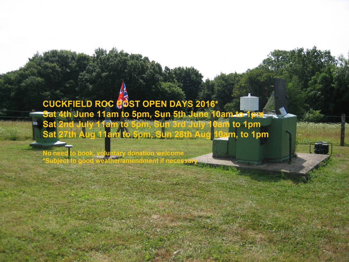 Cuckfield ROC Post Open Days 2016 - TheTimeChamber